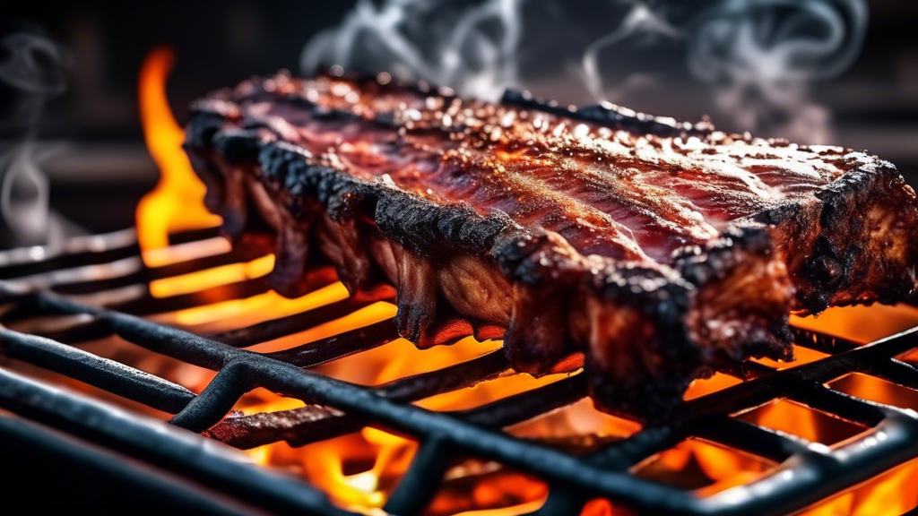 Ribs on Charcoal Grill - Ed's Belly Bustin BBQ