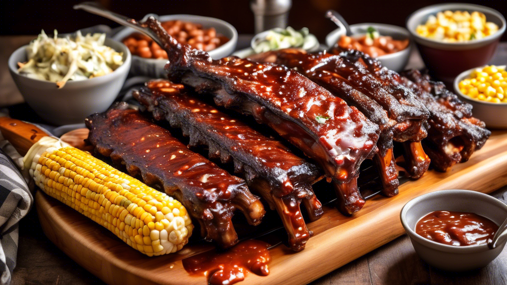 Ribs on Charcoal Grill - Ed's Belly Bustin BBQ