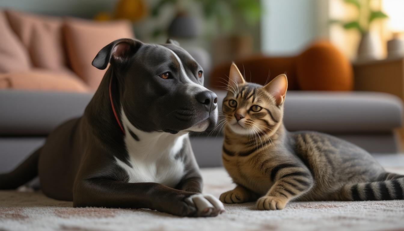 How to Help Your Pitbull Get Along with Cats