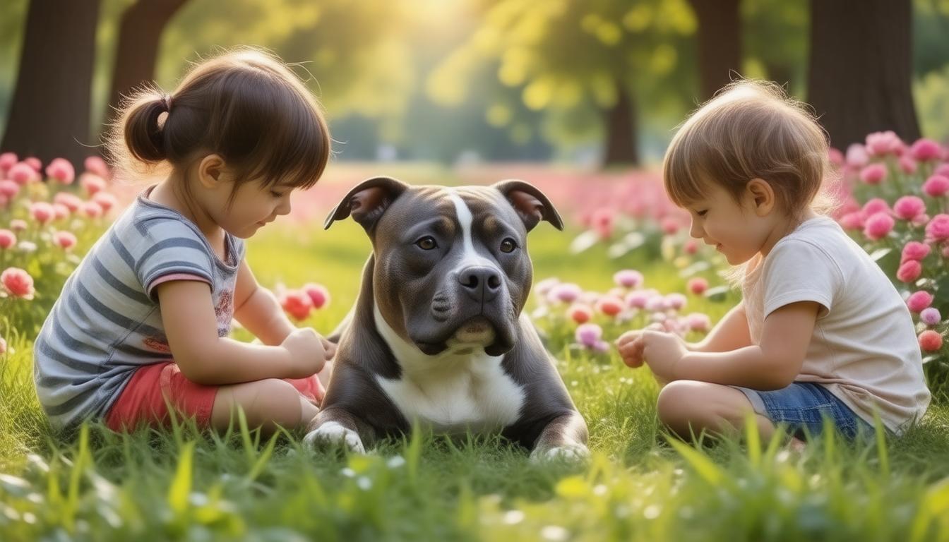How to Teach Your Pitbull to Be Calm Around Children