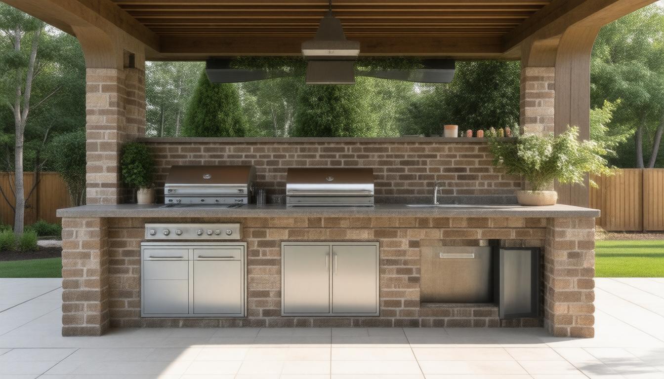 Brick Outdoor Kitchen Ideas to Add Charm to Your Yard - Shore Point ...