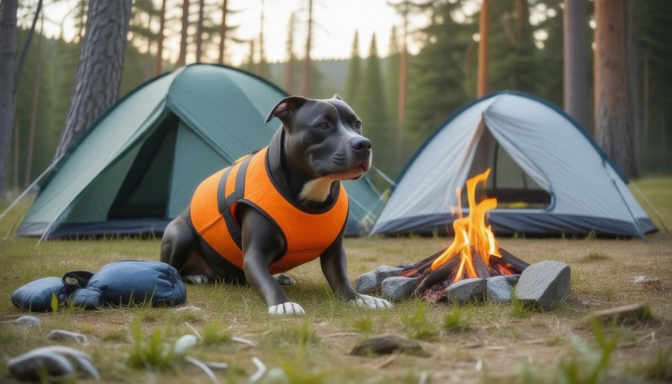 Pitbull Safety Tips for Camping Trips