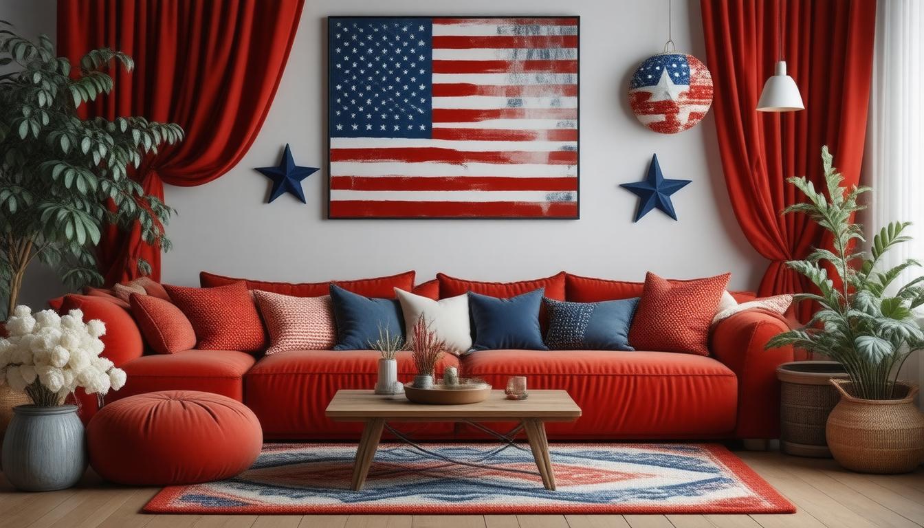 Elevate Your Space: Stunning Red, White, and Blue Home Decor Ideas for ...